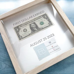 First Dollar Frame: Personalized New Business Gift, Entrepreneur Office ...
