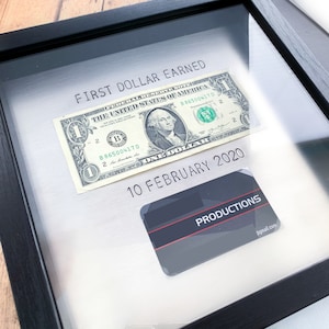First Dollar Frame: Personalized New Business Gift, Entrepreneur Office ...