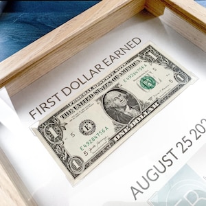 First Dollar Frame: Personalized New Business Gift, Entrepreneur Office ...