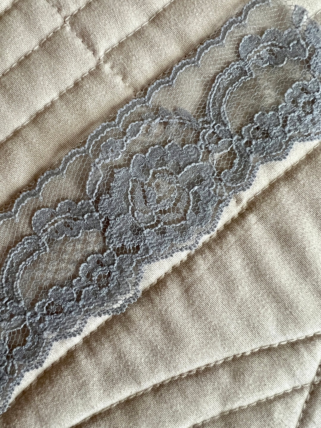 Lovely Grey Lace Trim Floral Decorative Lace Lingerie Lace Craft ...