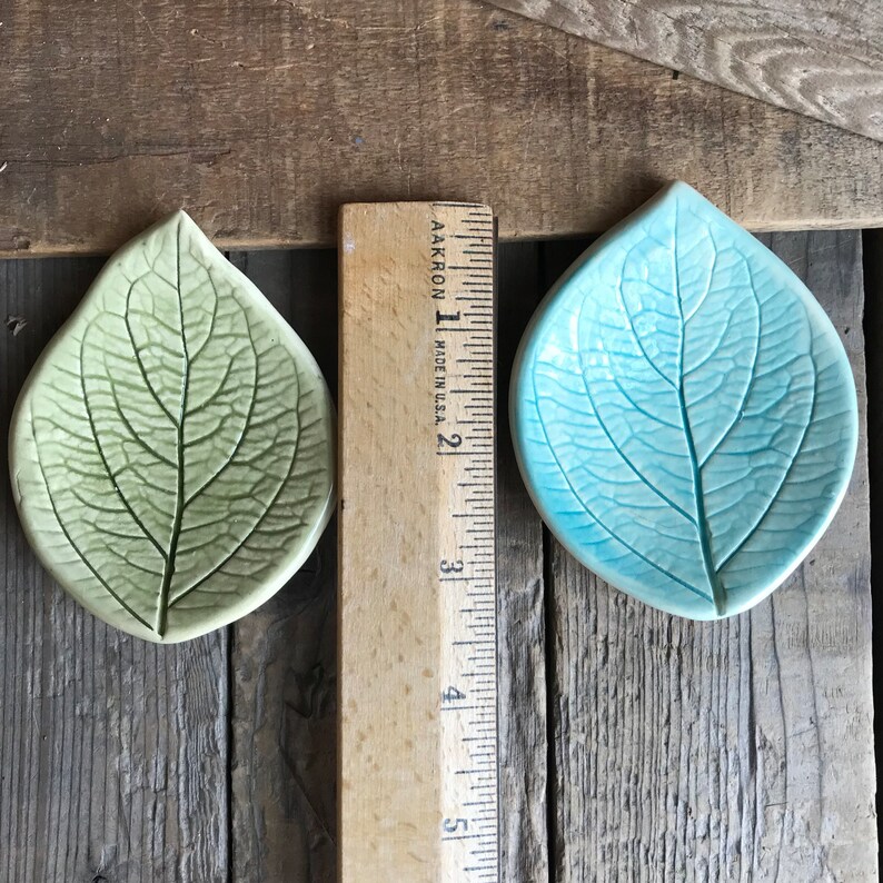 Hydrangea Leaf Dishes Set of 3 Small Gift for Friend Gift - Etsy