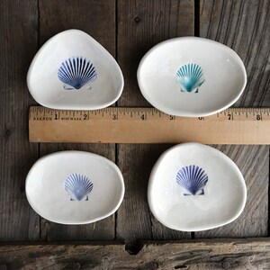 Shell Ring Bowl, Scallop Shell Ring Dish, Shell Bowl Jewelry Holder ...