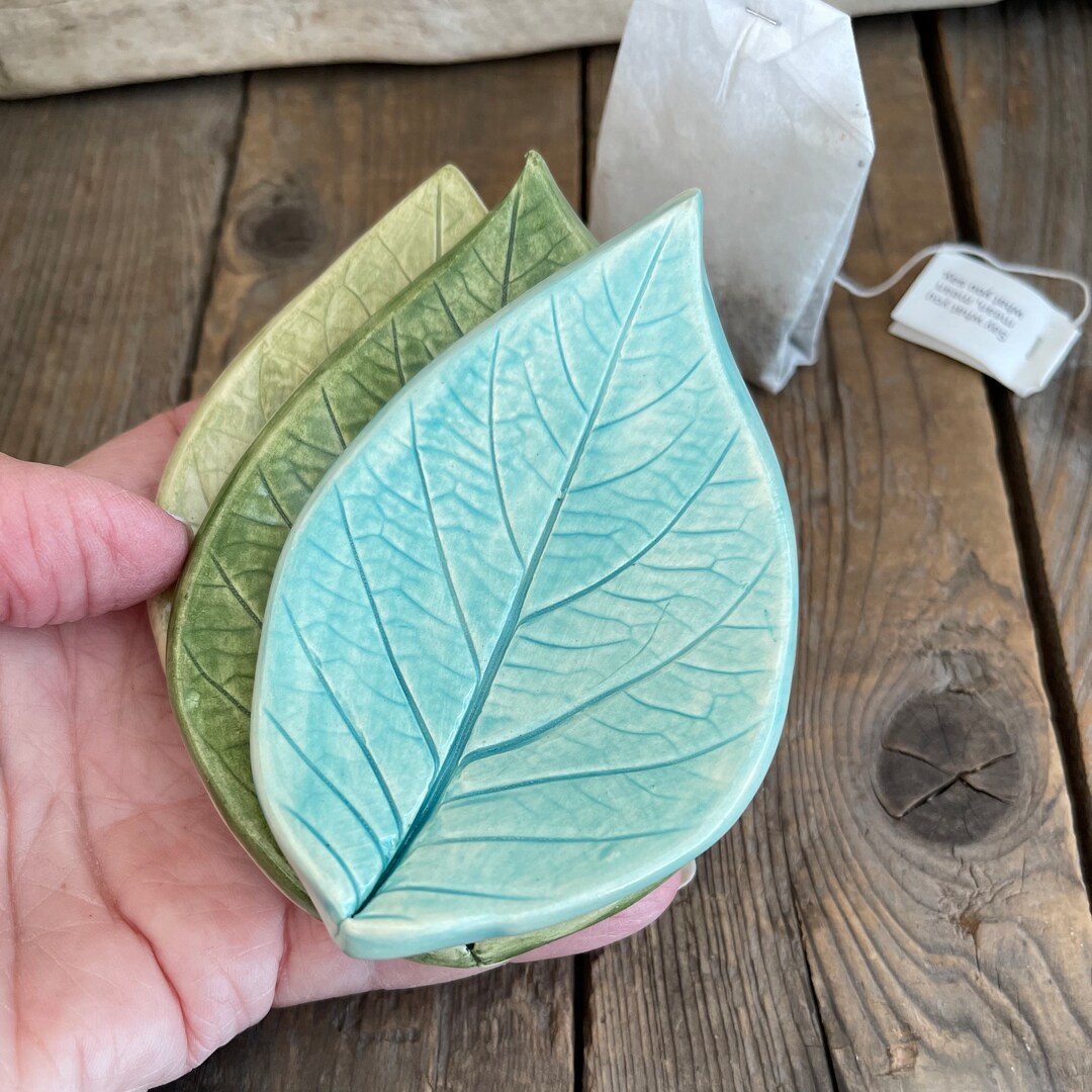 Hydrangea Leaf Dishes Set of 3 Small Gift Hydrangea Leaf - Etsy