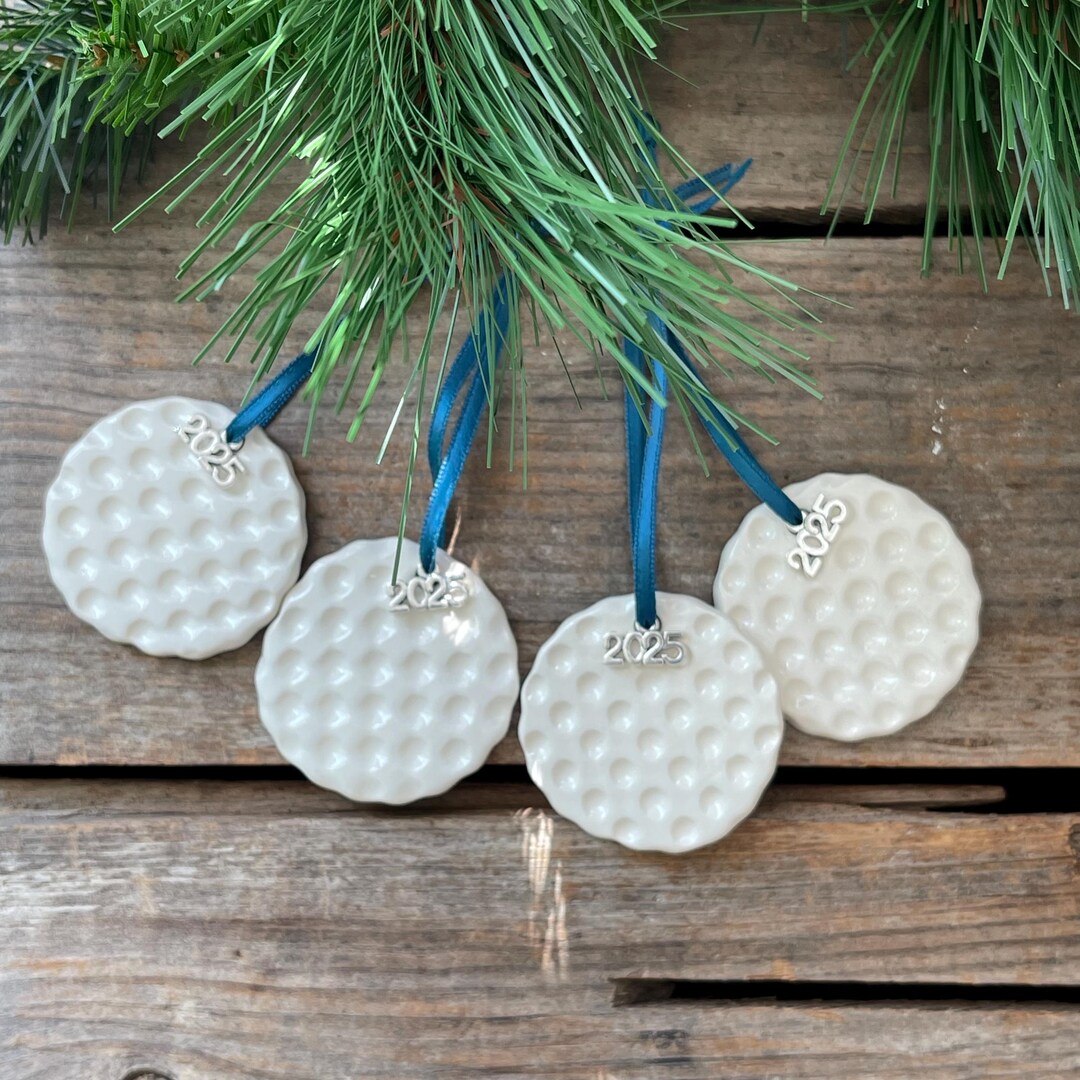 Golf Ball Ornament : 2025 Ceramic Handmade Golf Ornaments, Golf Partner ...