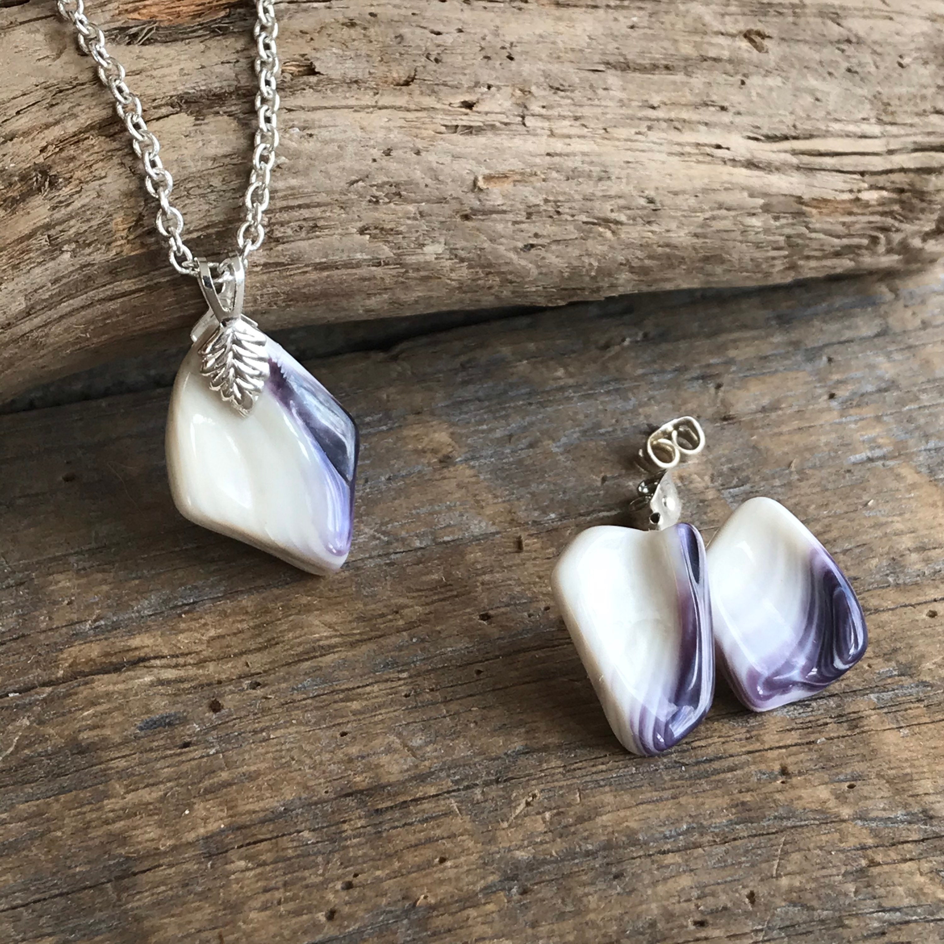 Wampum Jewelry Set Wampum Necklace Wampum Earrings Wampum - Etsy