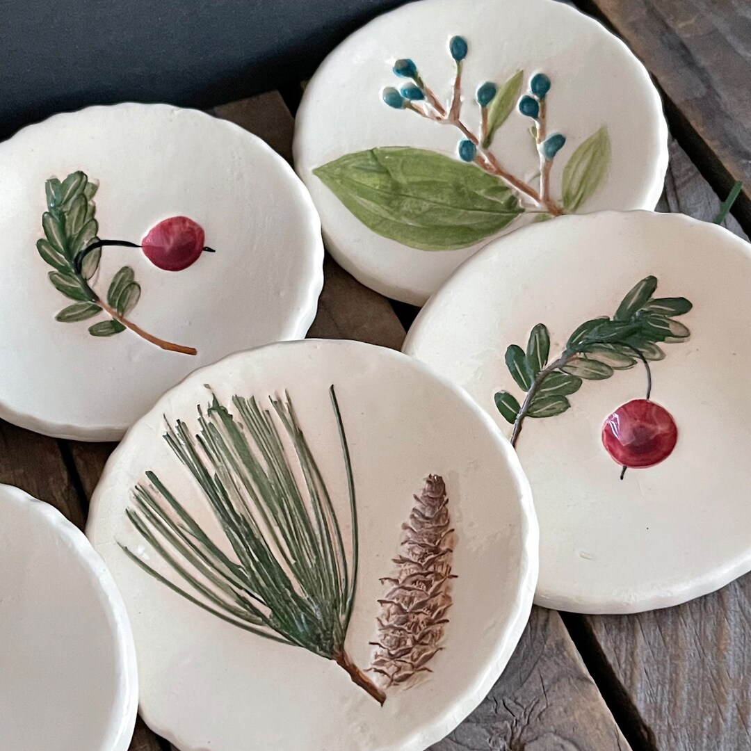 Handmade Ceramic Tea Rests: Cranberry Gifts, New England Gift, Tea Bag ...