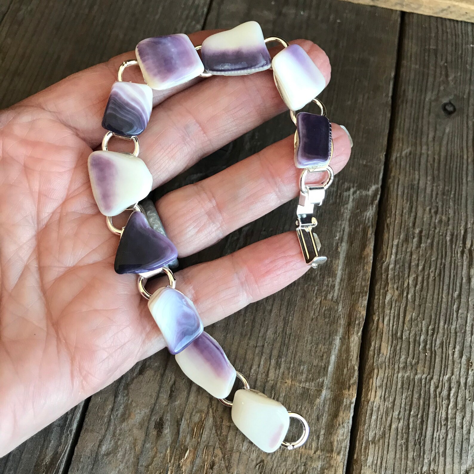 Wampum Bracelet wampum jewelry purple Genuine Handpicked | Etsy