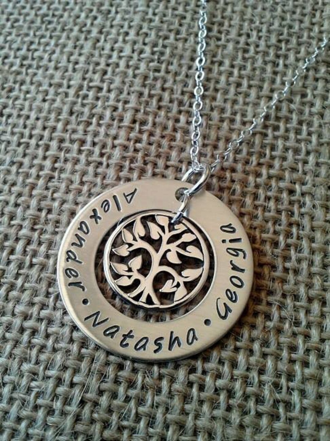 Tree of Life Mom Necklace, Mother Necklace With Names Grandma Necklace ...