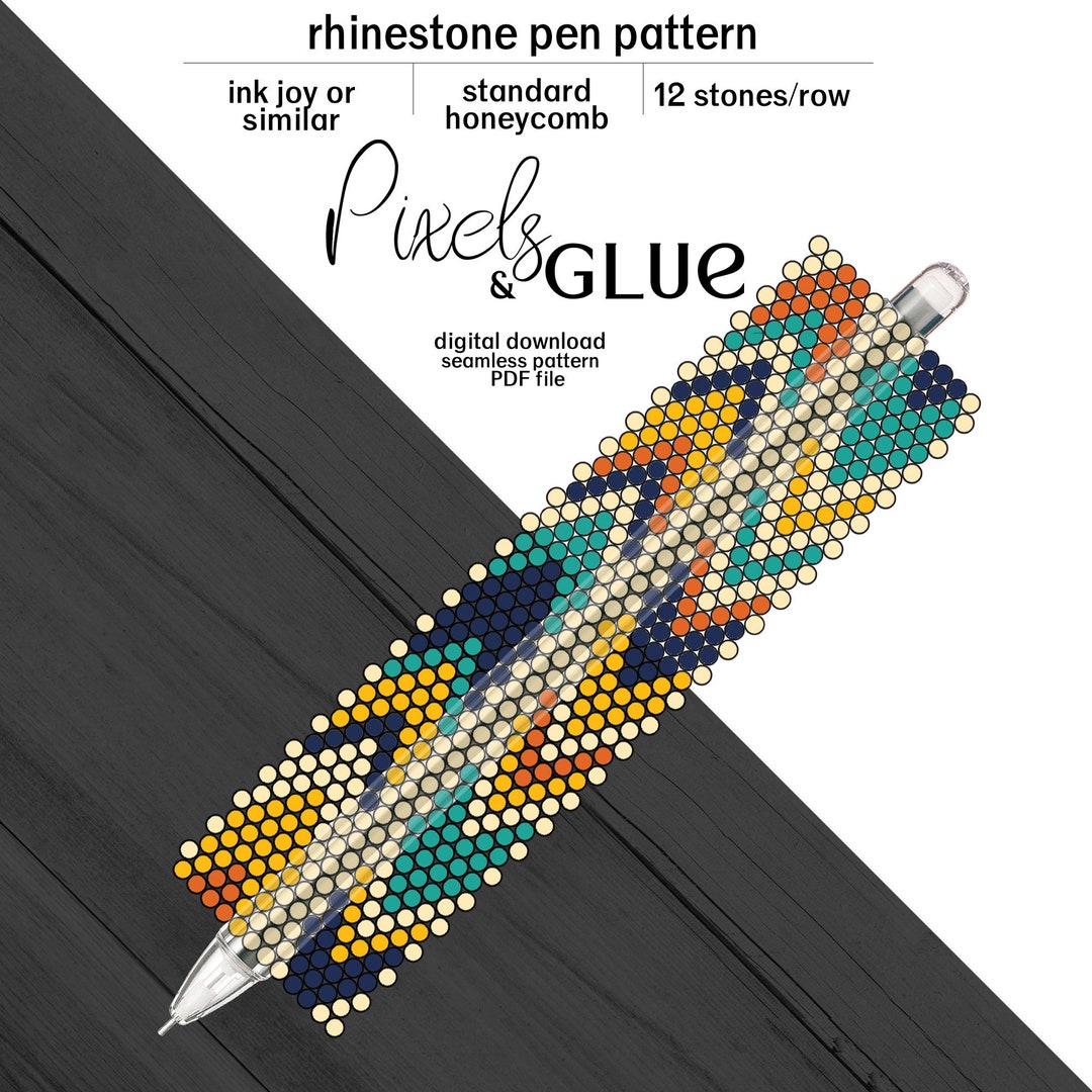 Rhinestone Pen Template Ss10 #3 - Etsy