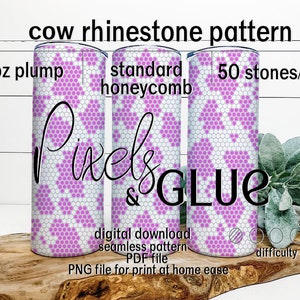 Standard Honeycomb SS20 Cow Print Pattern - Etsy