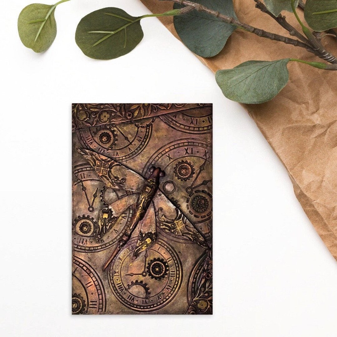 Mindfulness Sticker Sheet Steampunk Dragonfly Custom Made Artwork ...