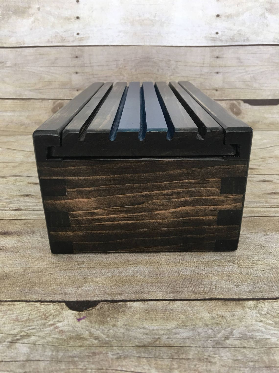 Thin Blue Line Challenge Coin Box Thin Blue Line Coin Display | Etsy