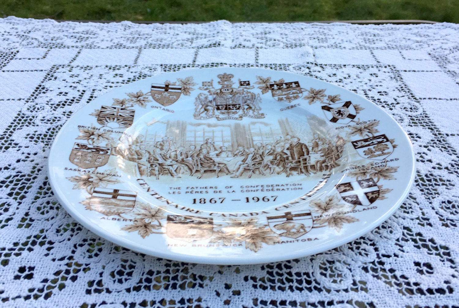 Canadian Centennial/1967 Canadian Plate/Woods & Sons Plate/Centenaire ...