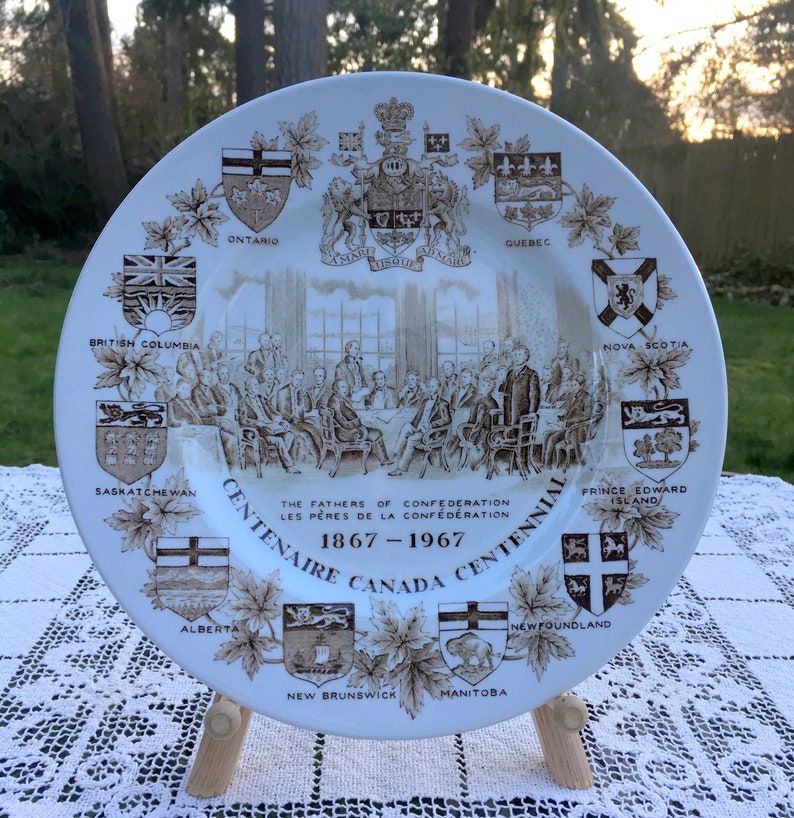 Canadian Centennial/1967 Canadian Plate/Woods & Sons Plate/Centenaire ...