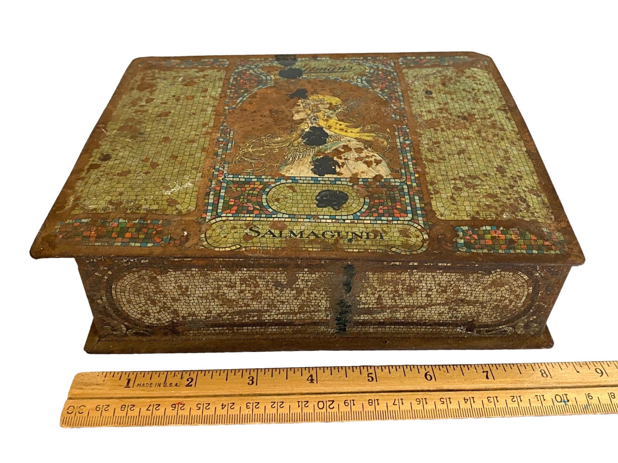 Whitman Metal Chocolate Box /distressed Metal Candy - Etsy