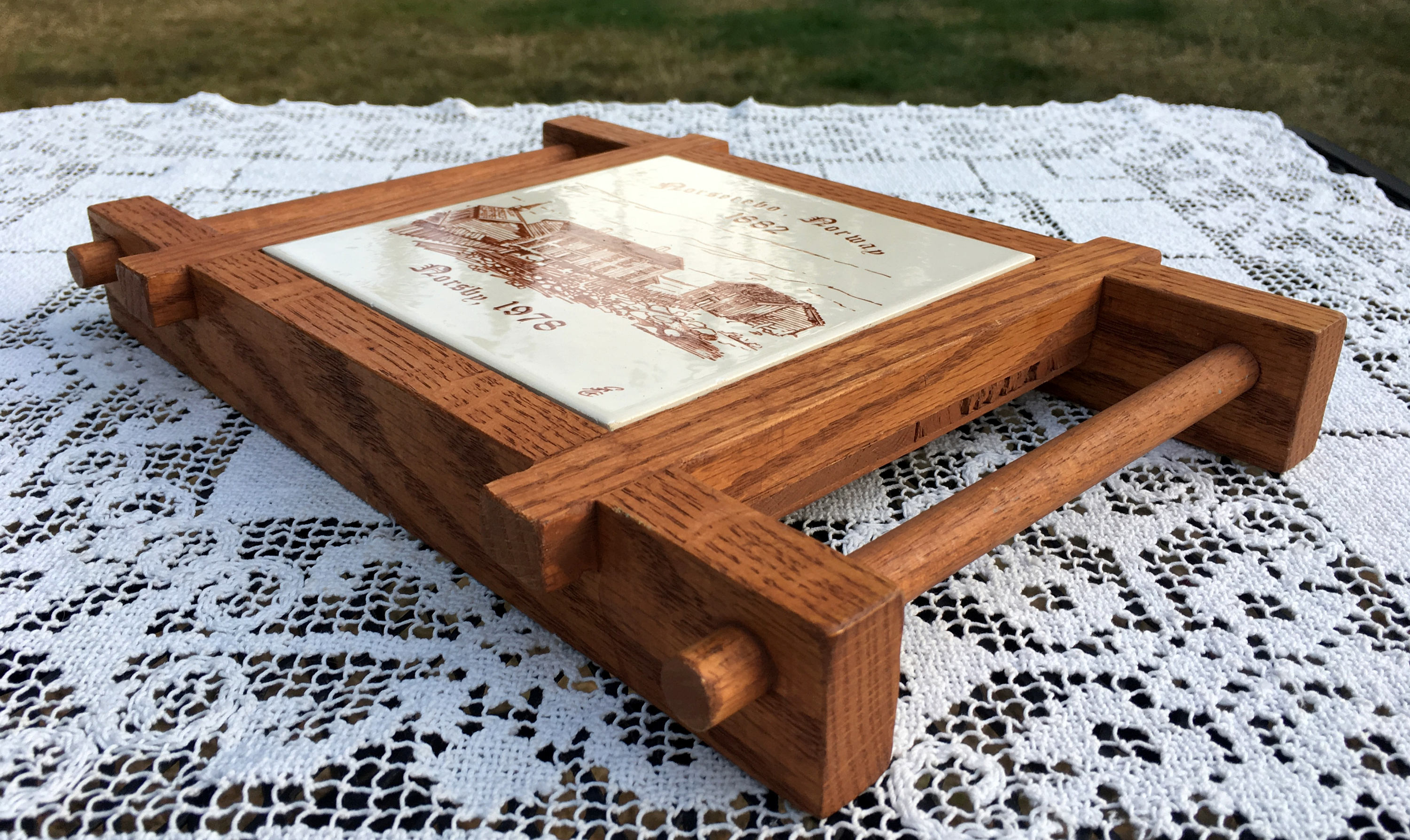 Norway Wood & Tile Trivet/norsby Norway Souvenir Tile/ - Etsy