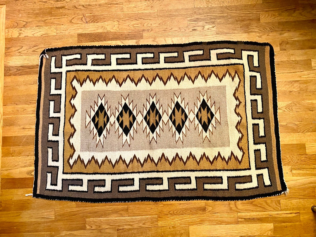 Vintage Native American Rug/navajo Wall Hanging/southwest Native 1970's ...