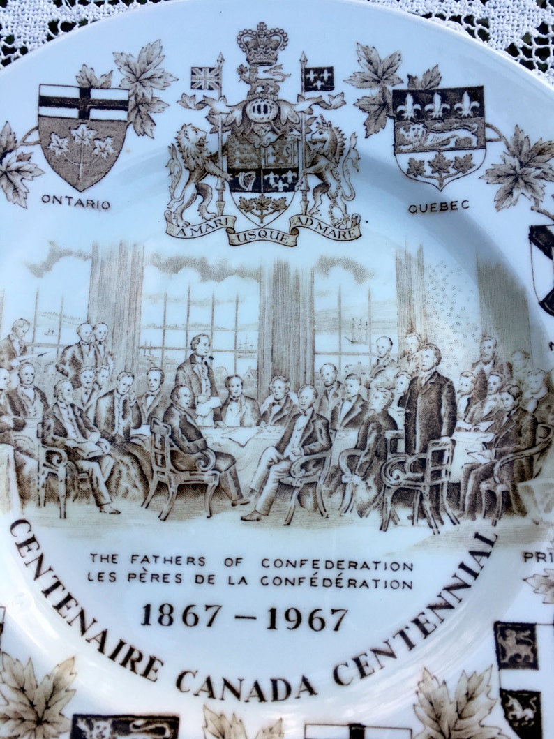 Canadian Centennial/1967 Canadian Plate/Woods & Sons Plate/Centenaire ...