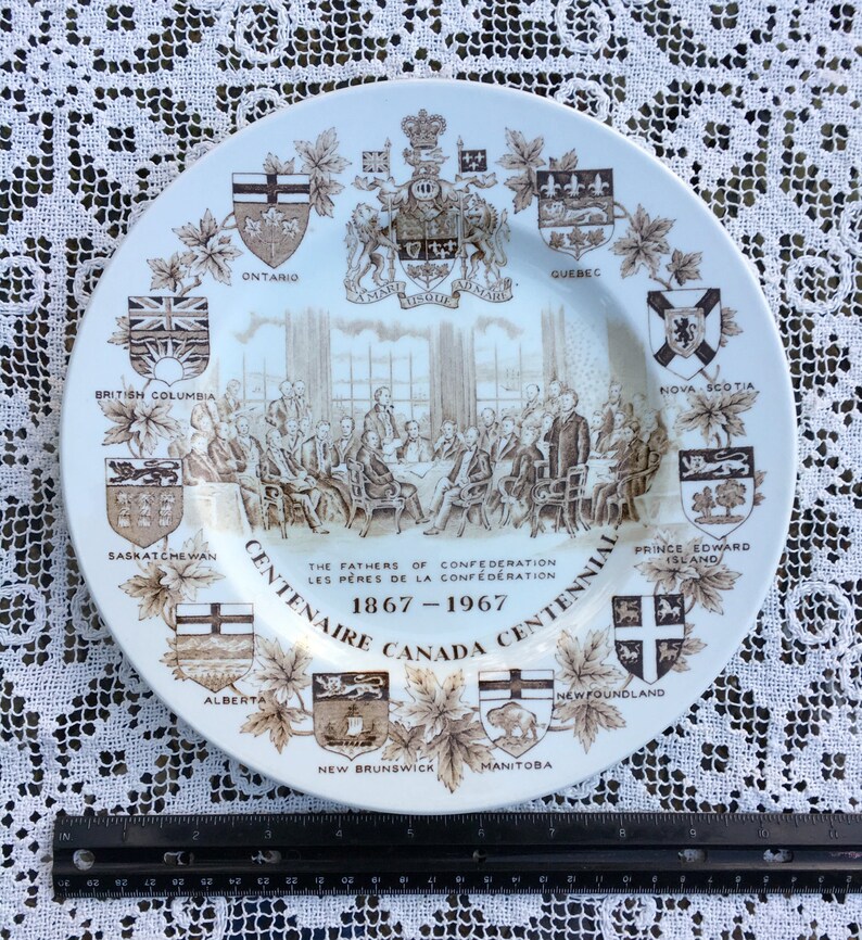 Canadian Centennial/1967 Canadian Plate/Woods & Sons Plate/Centenaire ...