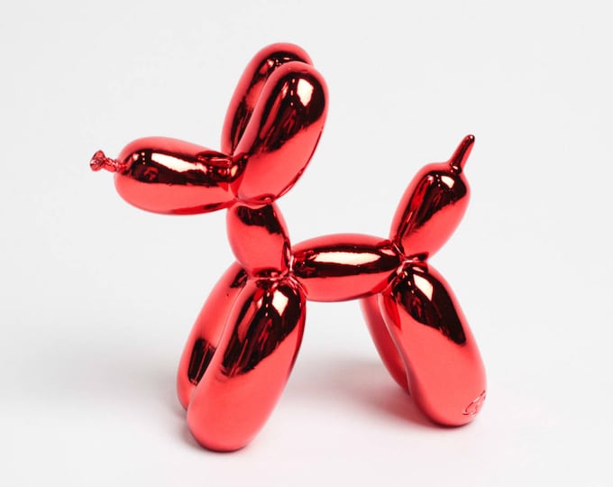 The Balloon Dog Metallic Red Table Top Balloon Dog - Etsy