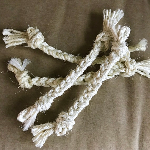 Sisal Rope Bunny Chew Toy 2 | Etsy