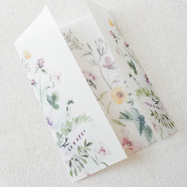Floral Vellum Paper - Etsy