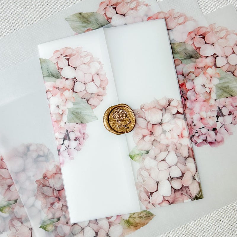Wedding Vellum Hydrangea - Etsy
