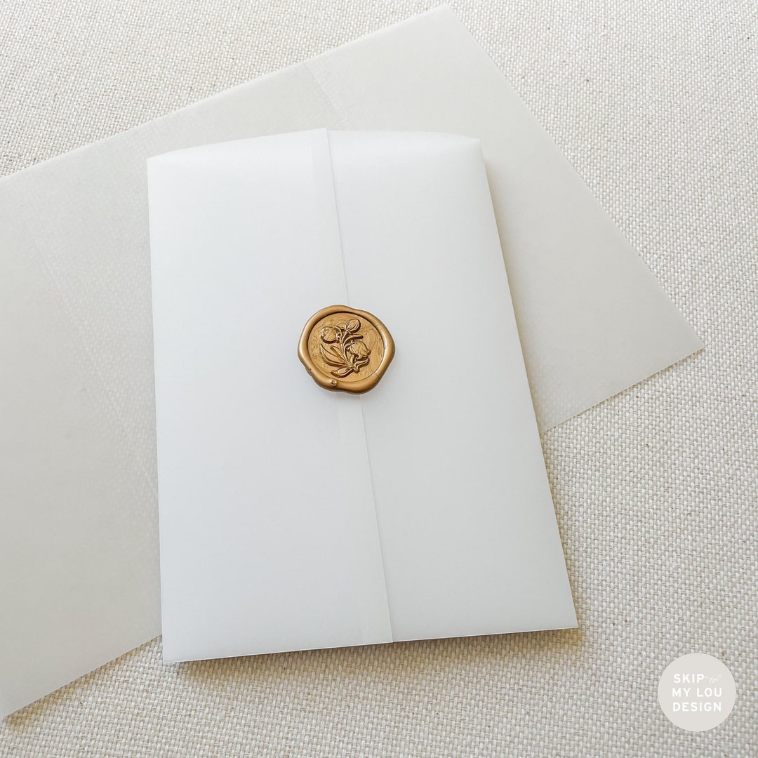 Plain Vellum Wrap for Wedding Invitation | Vellum Jacket 5 X 7” Invite ...