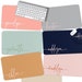 Boho Handwriting Name With Swoosh Desk Pad, Personalized Desk Cushion ...