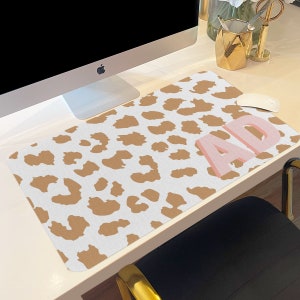 Initial Desk Pad Personalized Desk Cushion Pad Initial Desk - Etsy