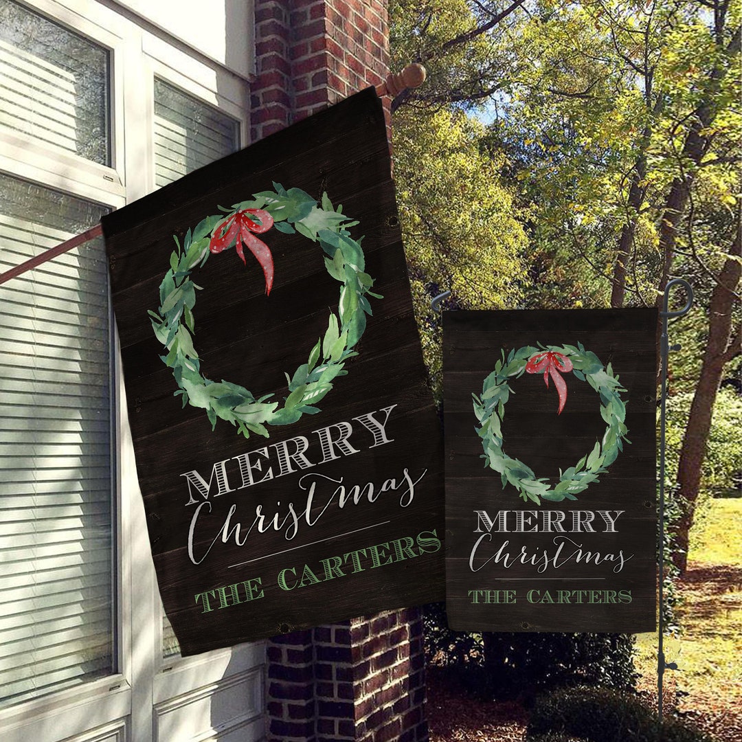 Custom Christmas Flag, Holiday Flag, Merry Christmas Flags, Santa Flags ...