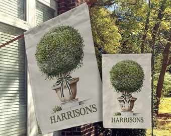 Personalized Flag, Monogram Garden Flags, Custom House Flag, Modern ...
