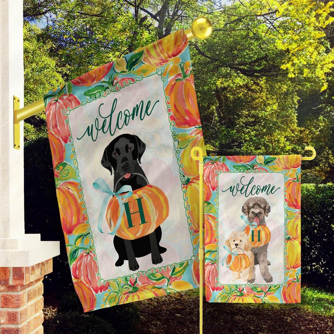 Custom Dog Garden Flag, House Flag, Porch, Personalized Dog, Breed ...