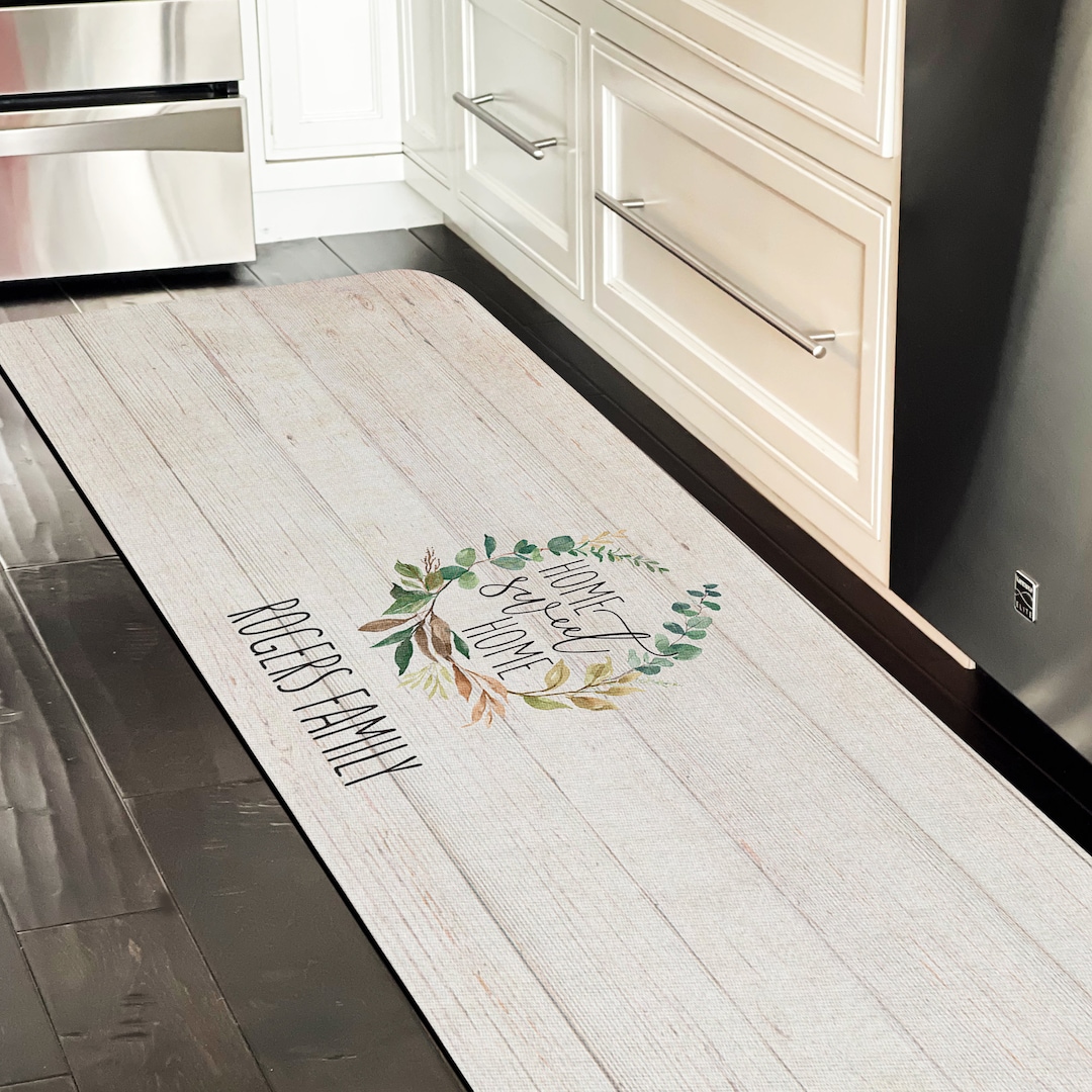 Runner Floor Mat, Personalized Rug, Large Kitchen Rug, Bathroom ...