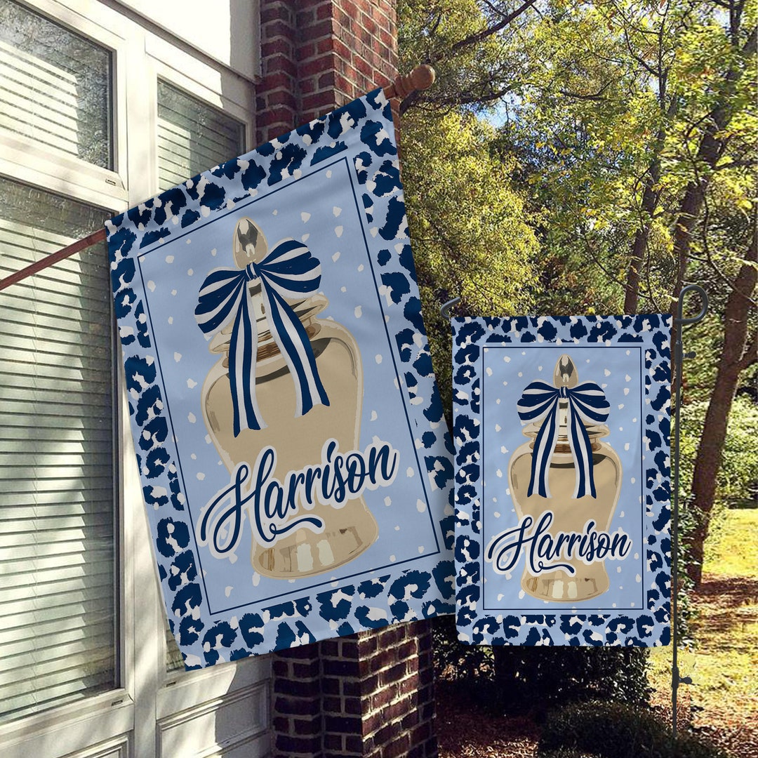 Personalized Flag, Monogram Garden Flags, Custom House Flag, Modern ...