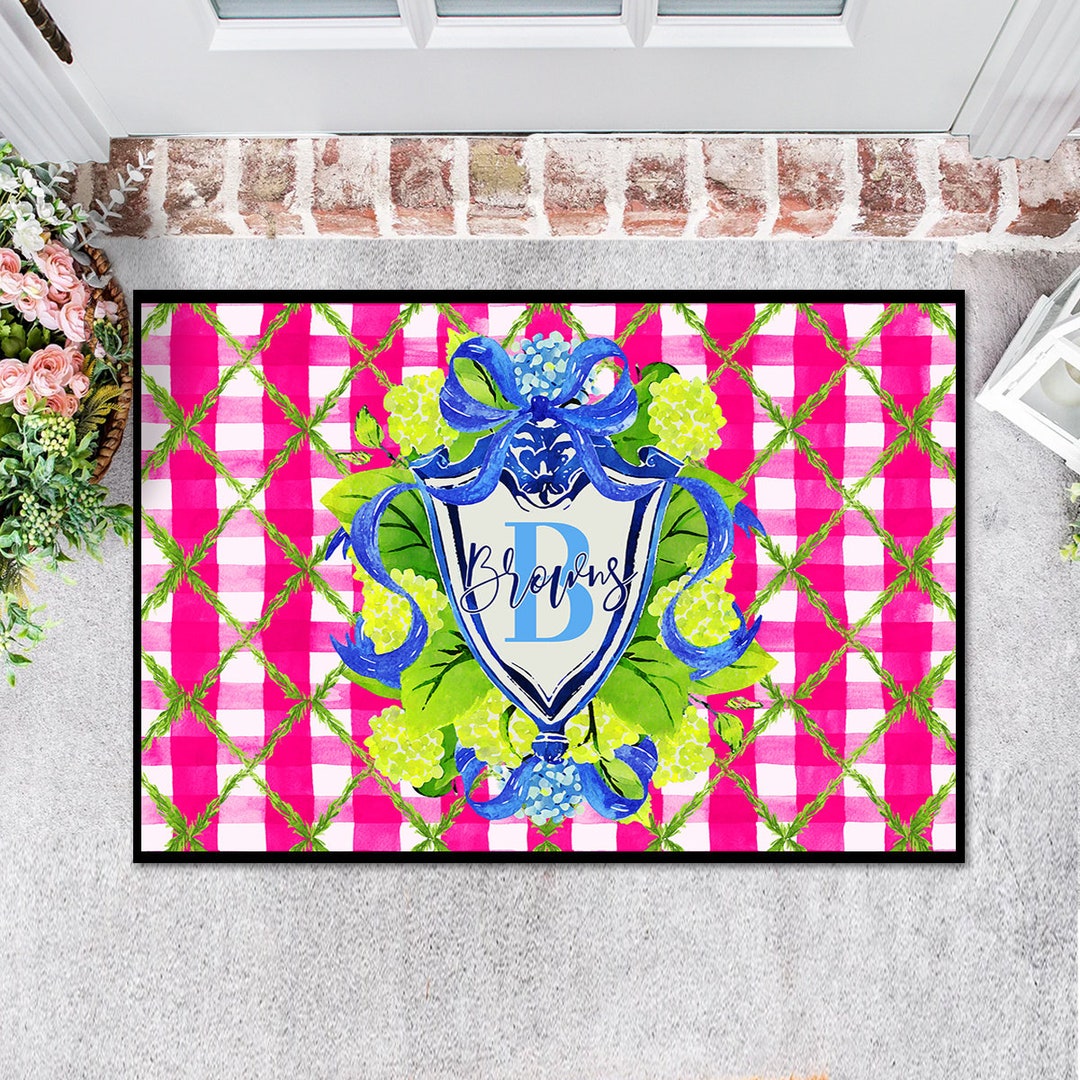 Door Mat, Personalized Mat, Outdoor or Indoor Mat, Floor Entry Mat ...