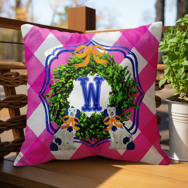Preppy Personalized Pillows - Etsy