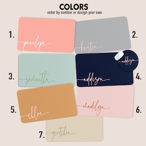 Boho Handwriting Name With Swoosh Desk Pad, Personalized Desk Cushion ...