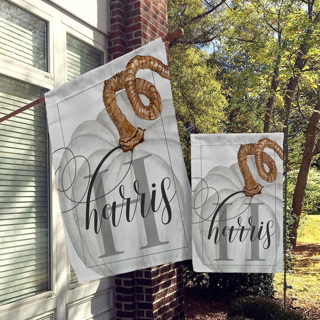 Personalized Fall Flags, House, Garden Flags, Porch, Yard Flags, Fall ...