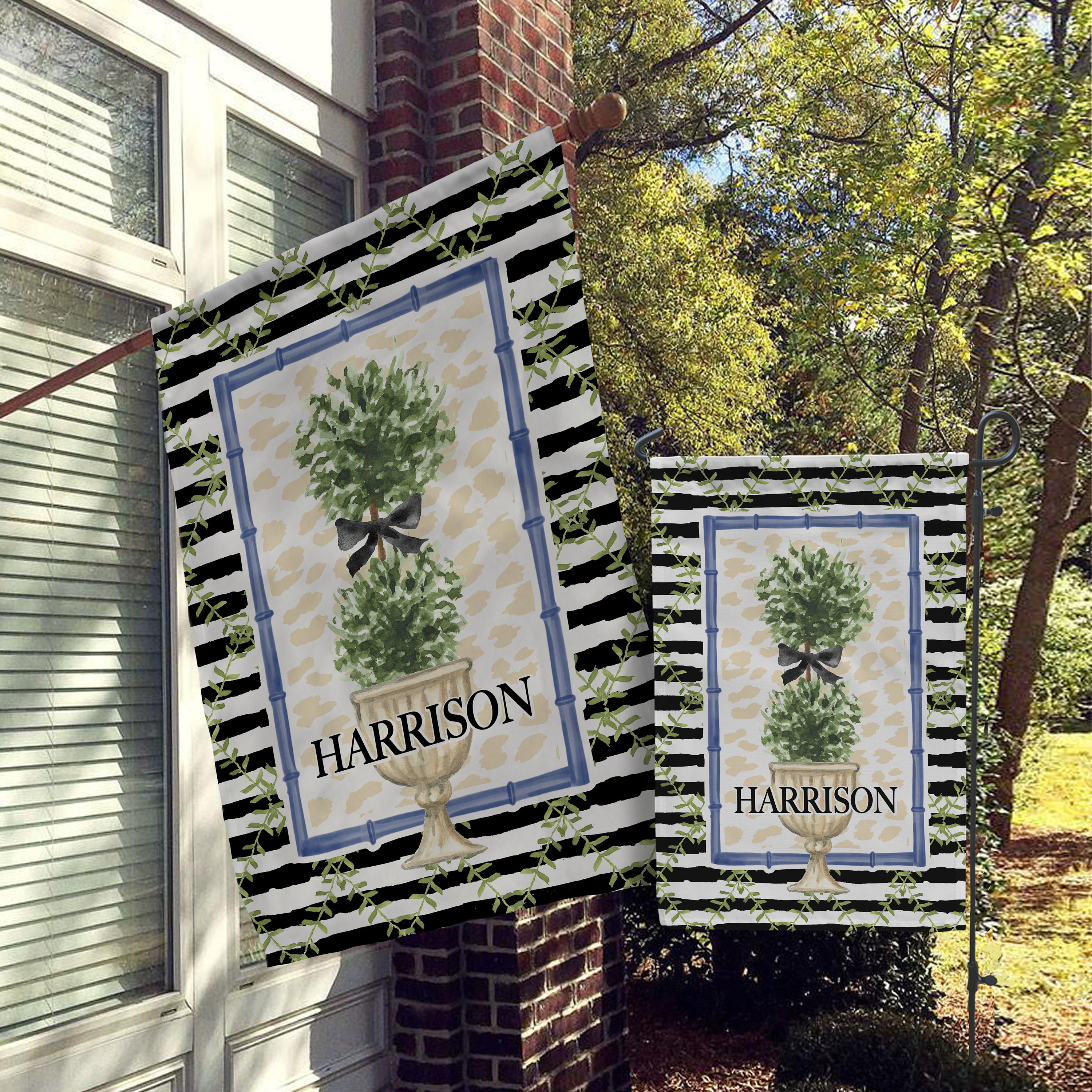 Personalized Flag Monogram Garden Flags Custom House Flag | Etsy