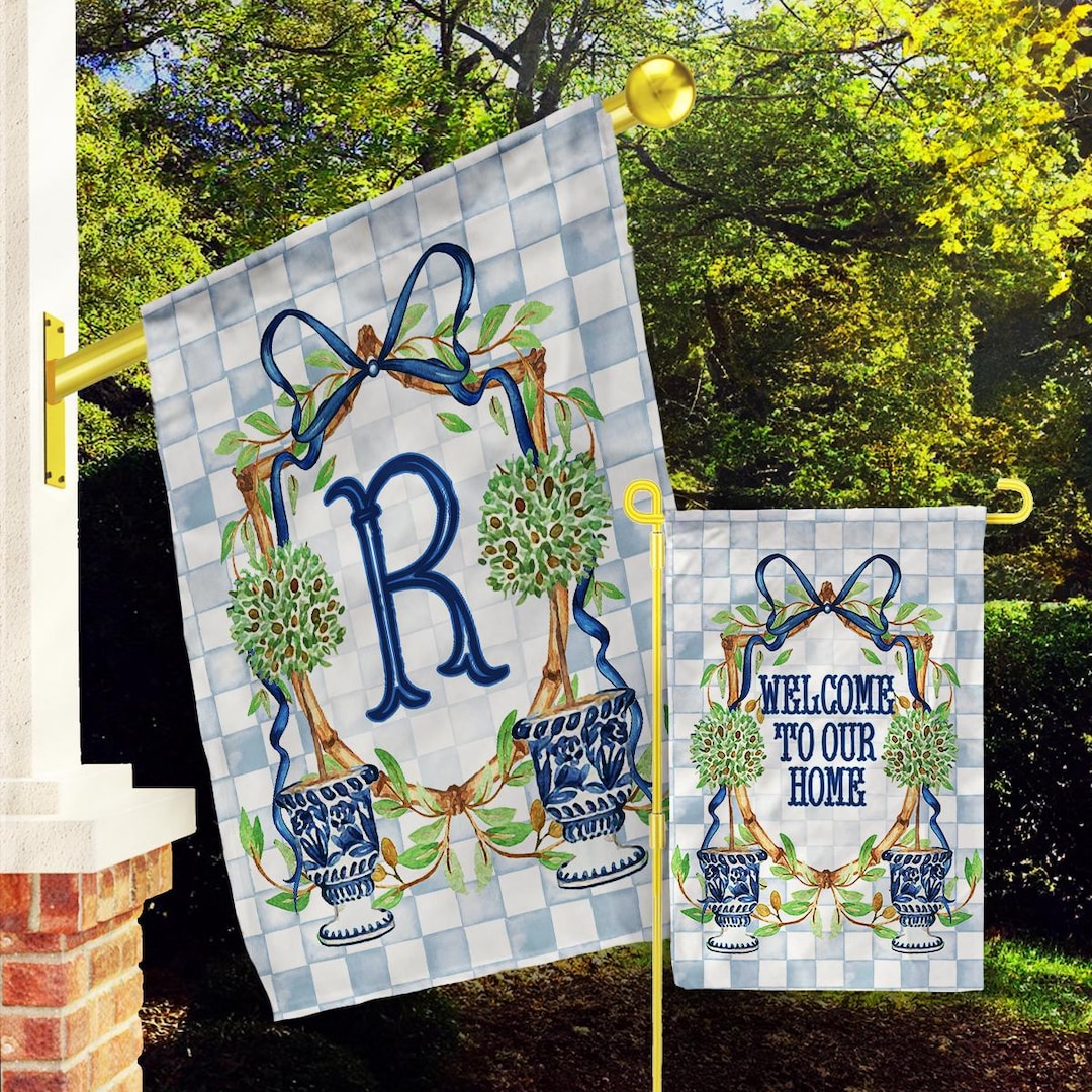 Personalized Flag, Custom House Flag, Monogrammed Garden Flag ...