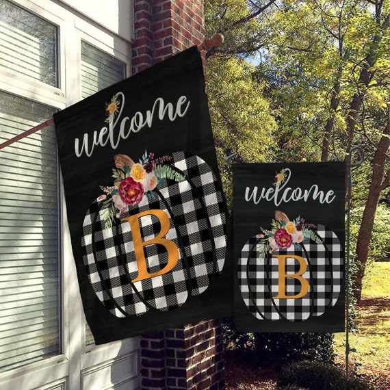 Personalized Flag Custom Fall Garden & House Flag Farmhouse | Etsy