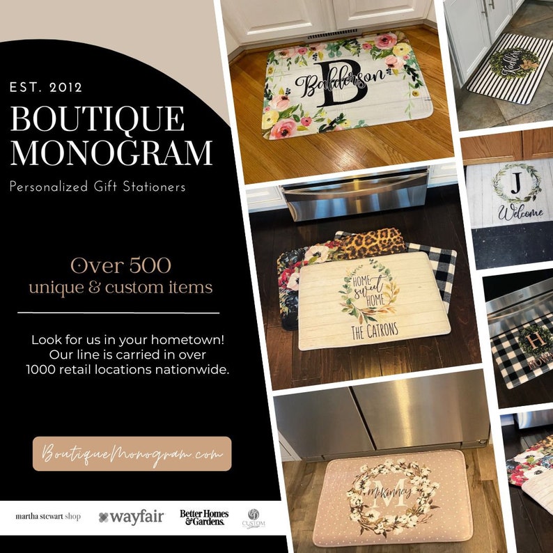 Floor Mat Personalized Rug Kitchen Rug Personalized Floor - Etsy