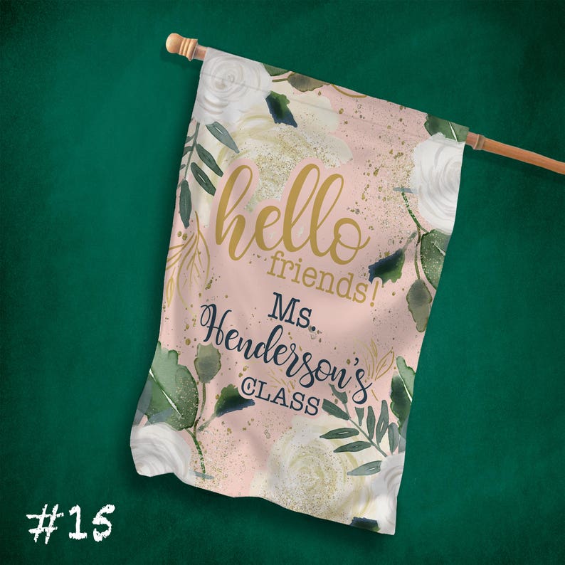 Large Teacher Classroom Flags Custom Teacher Classroom Gift - Etsy