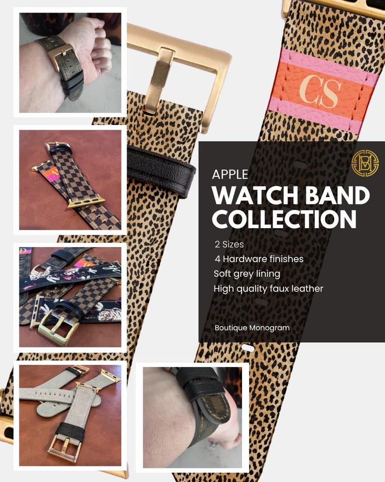 Personalized Apple Watch Band, Custom Strap, Smart Watch, 38, 40, 41 ...