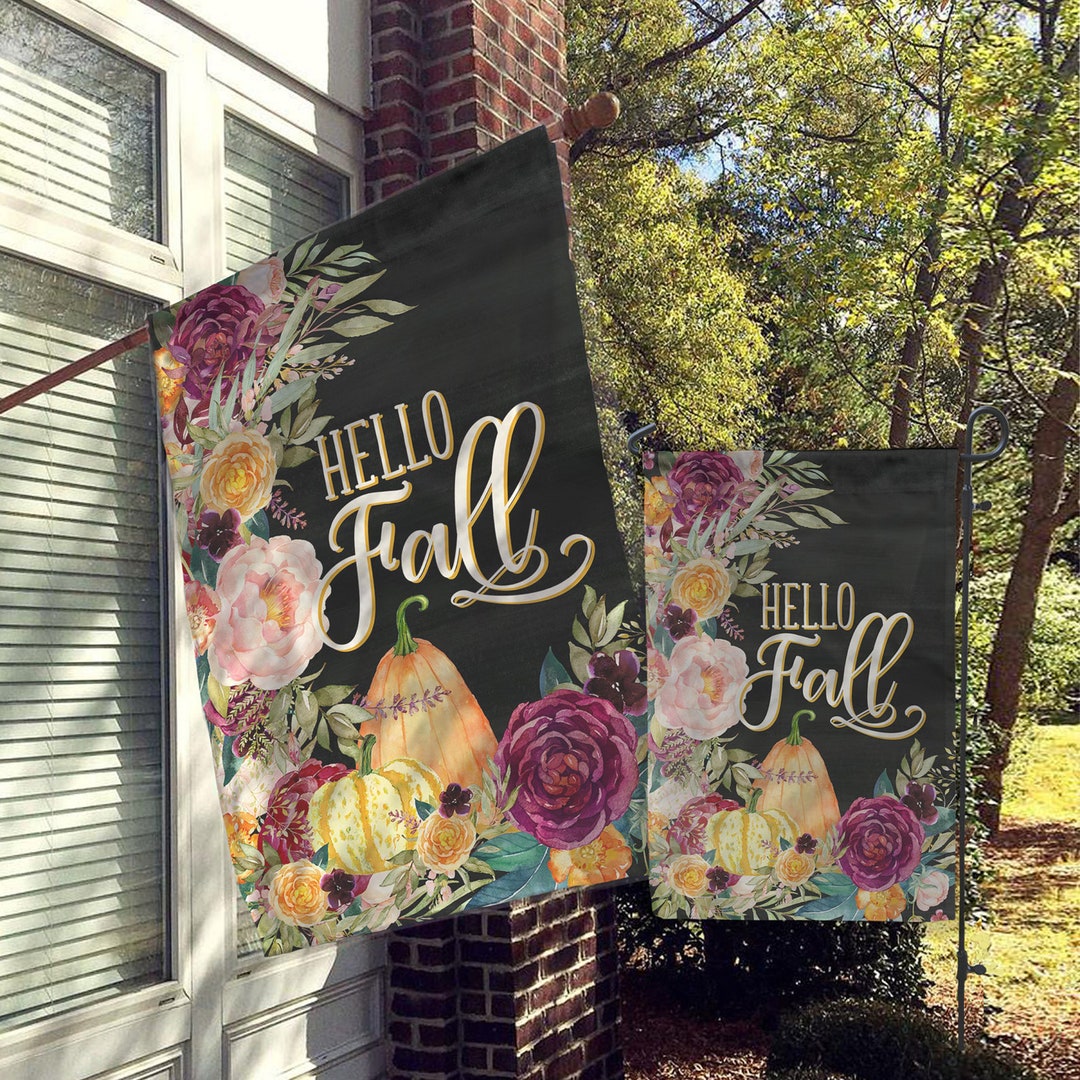 Fall Flag, Holiday Flags, Autumn Decoration Flags, Welcome Flags ...