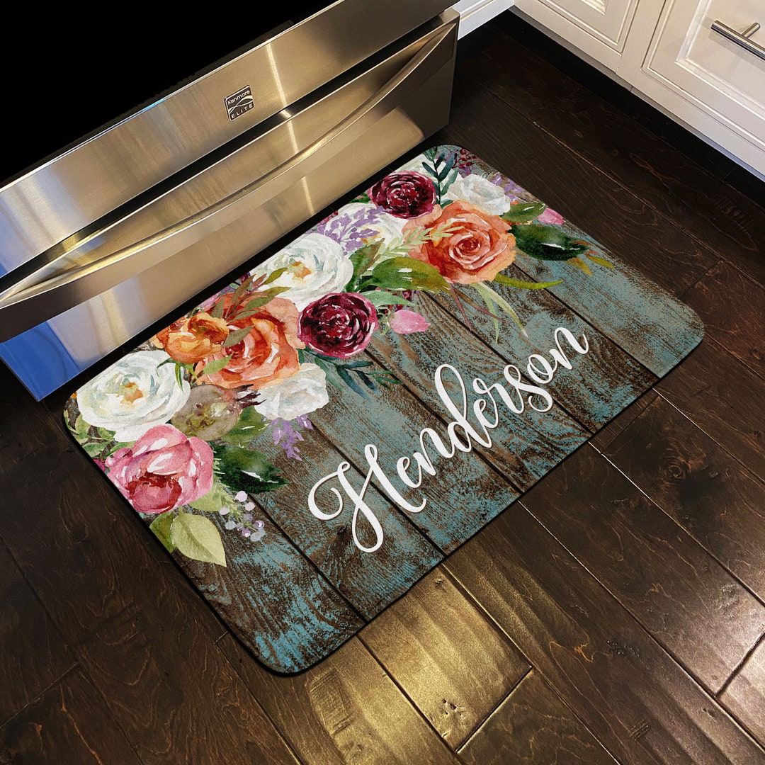 Floor Mat, Personalized Rug, Kitchen Rug, Personalized Floor Mat ...