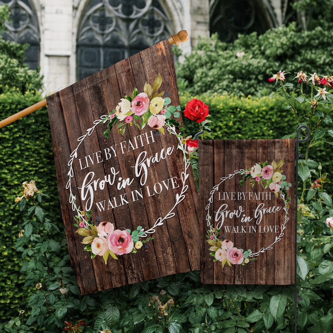 Religious Garden Flag, Spiritual Garden Flags, Scripture Gift, Unique ...