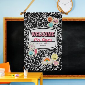 Personalized Teacher Classroom Flag, Custom Teacher Gift, Classroom ...