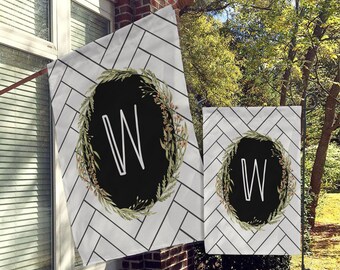 Monogram Garden Flag | Etsy